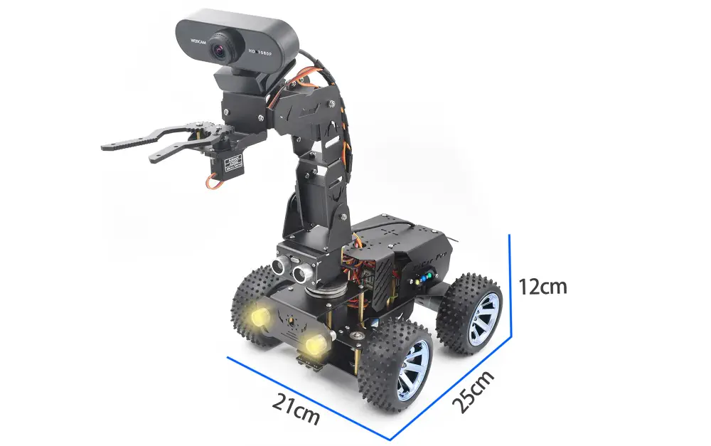 Adeept PiCar Pro V2 4-DoF Robotic Arm Smart Car Kit (w/o Raspberry Pi ...